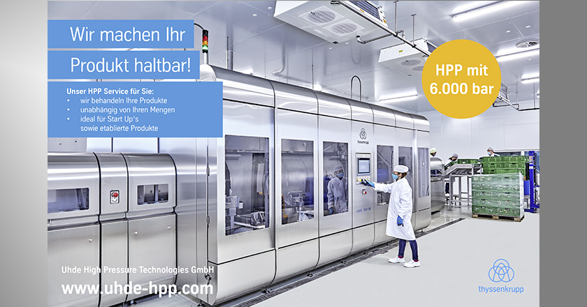 Mit Hochdruck Lebensmittel pasteurisieren - Fleischnet.de